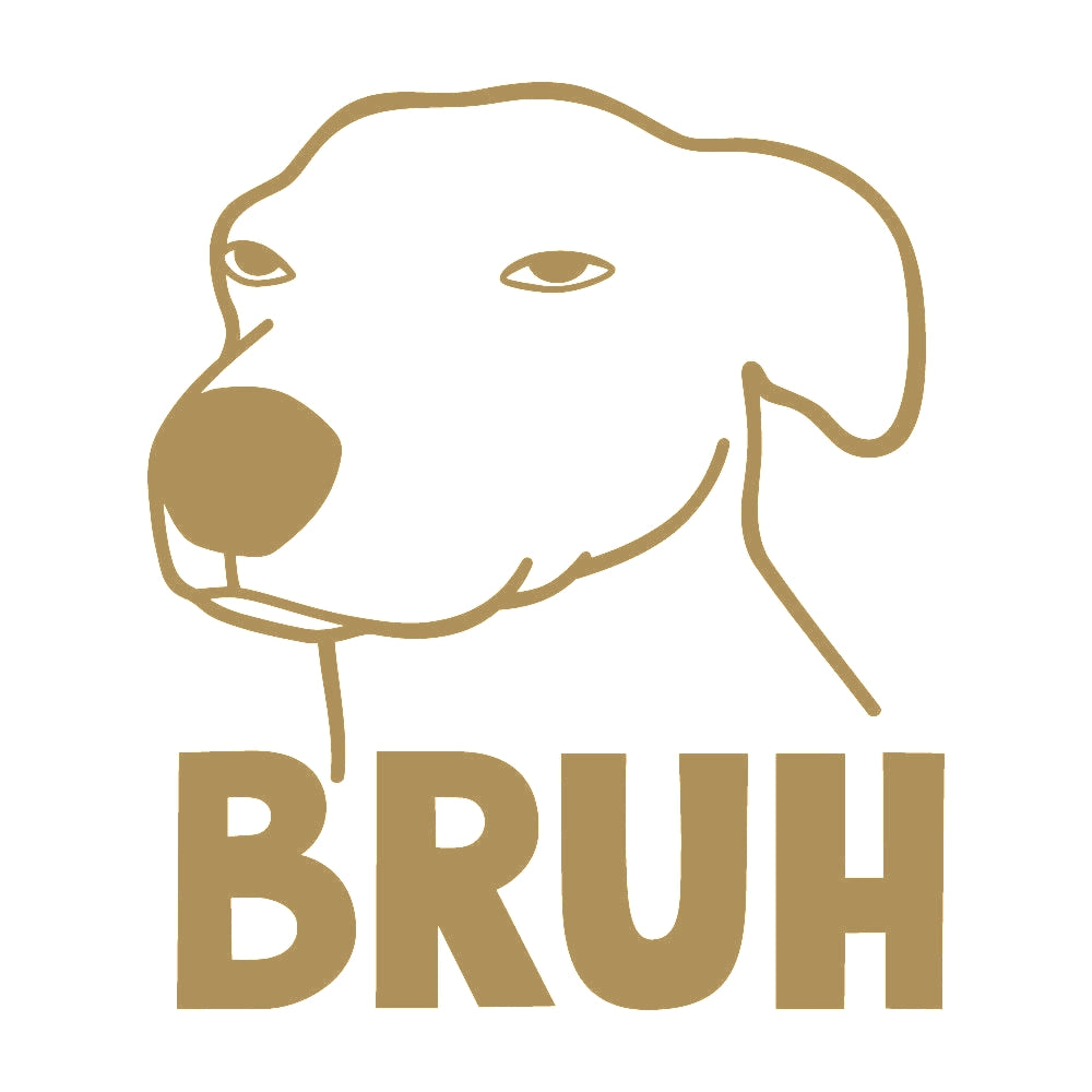 【ぺた本舗】カッティングステッカー BRUH DOG サイズ選択可能